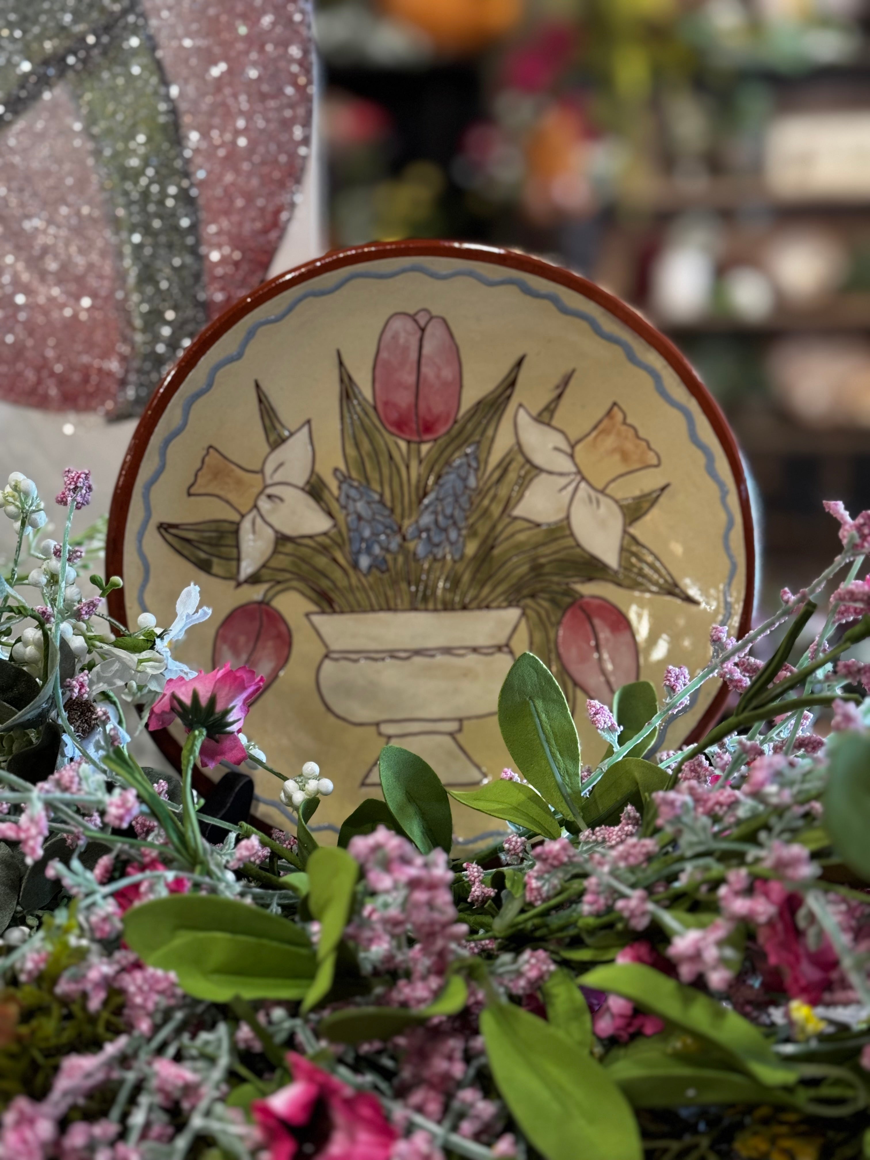 Red Oaks Spring Plates 8” – Pine Cone Gift Shoppe